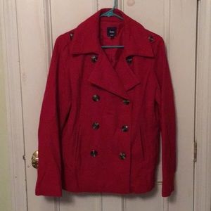GAP | Jackets & Coats | Red Gap Pea Coat | Poshmark